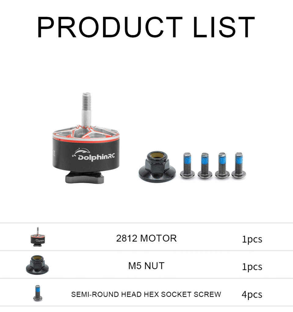 Dolphinrc 2812 900KV Brushless Motor - DolphinRC